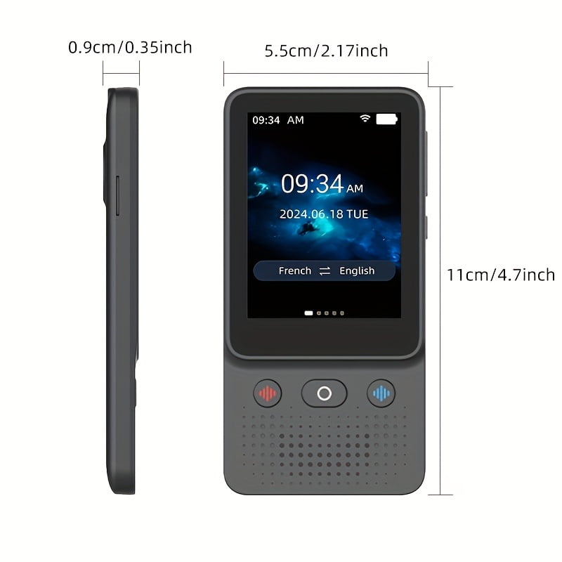 MEASUN 138-Language Real-Time Translation Device with No WiFi Needed, Portable Voice & Photo ...