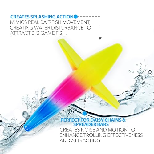 Best Fishing Lures for Big Game 5 Inch Rainbow Bird Trolling Teaser ...