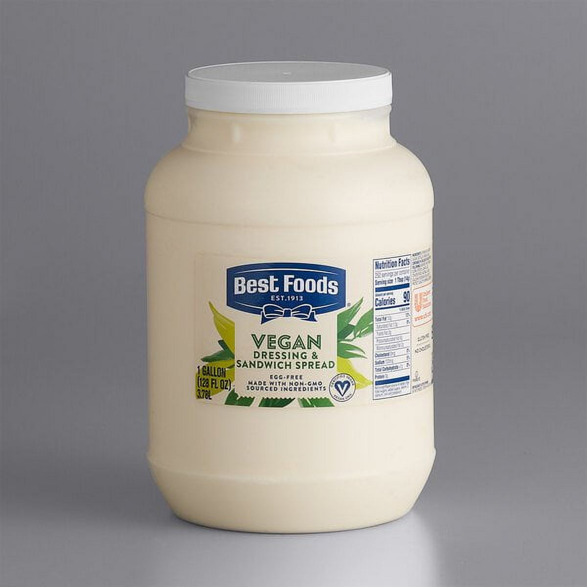 Best Foods Vegan Mayonnaise Spread - Healthy Plant-Based Alternative, 1 ...