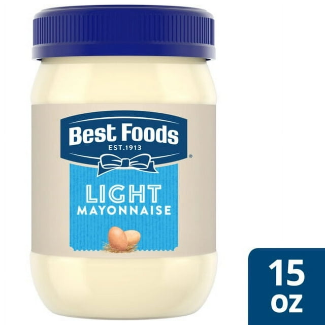 Best Foods Light Mayonnaise with Cage Free Eggs, Vinegar & Oil, 15 fl ...