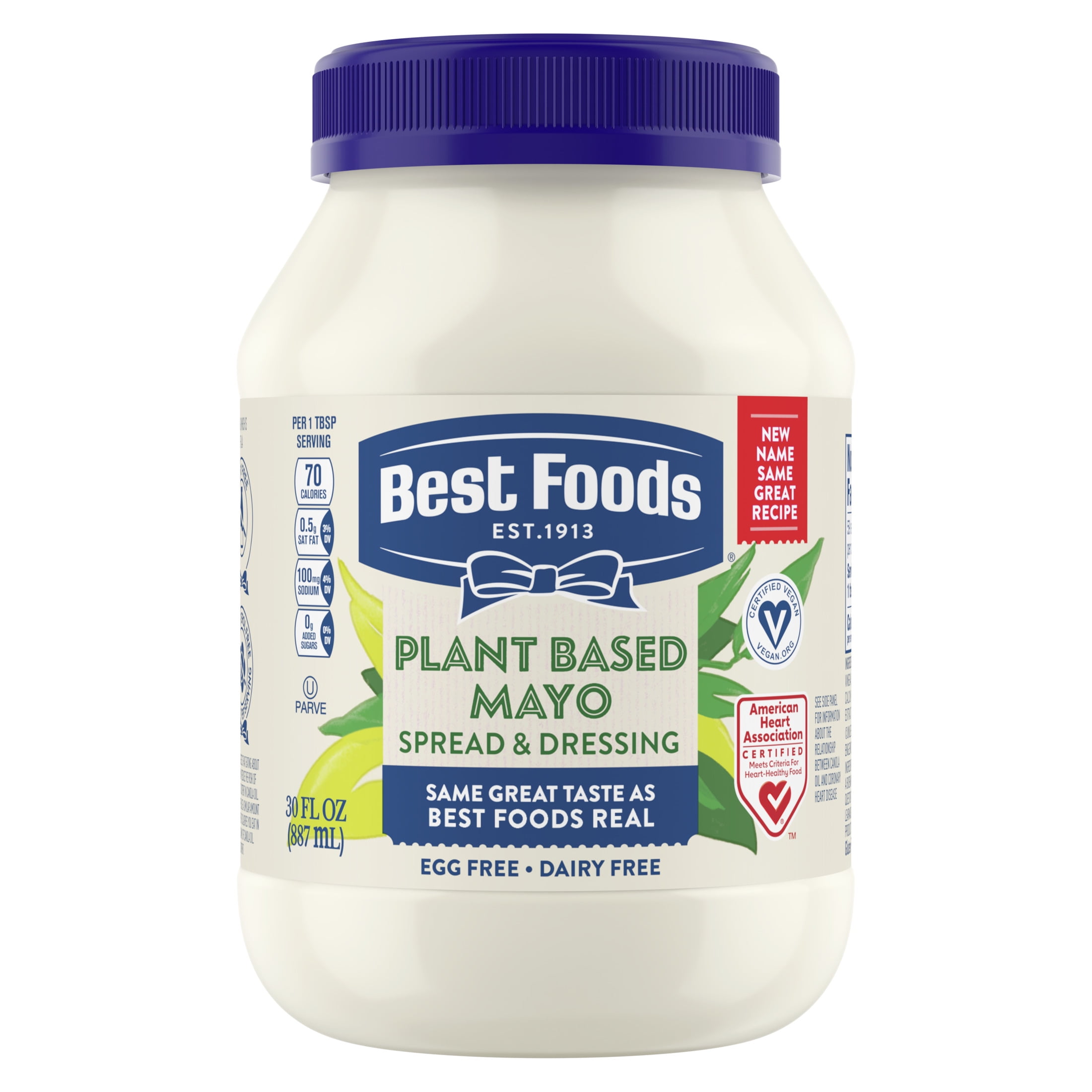 Best Foods Plant Based Mayonnaise Spread & Dressing, 30 oz - Walmart.com