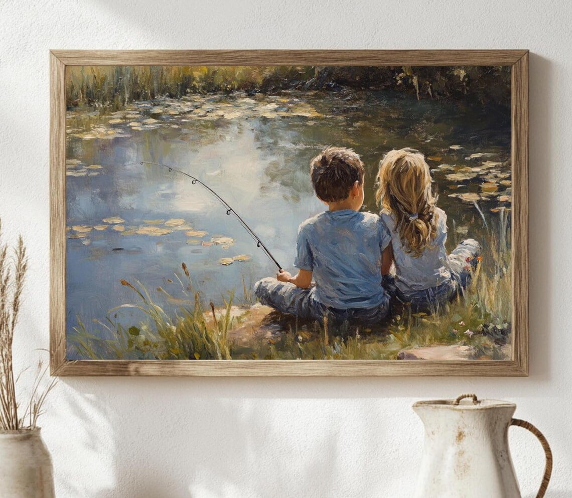 Best Friend Artwork Beautiful Vintage Style Brother and Sister ...