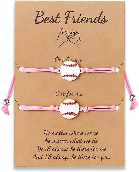 Best Friend Baseball Bracelets Gifts for Women Friendship Bracelet for ...