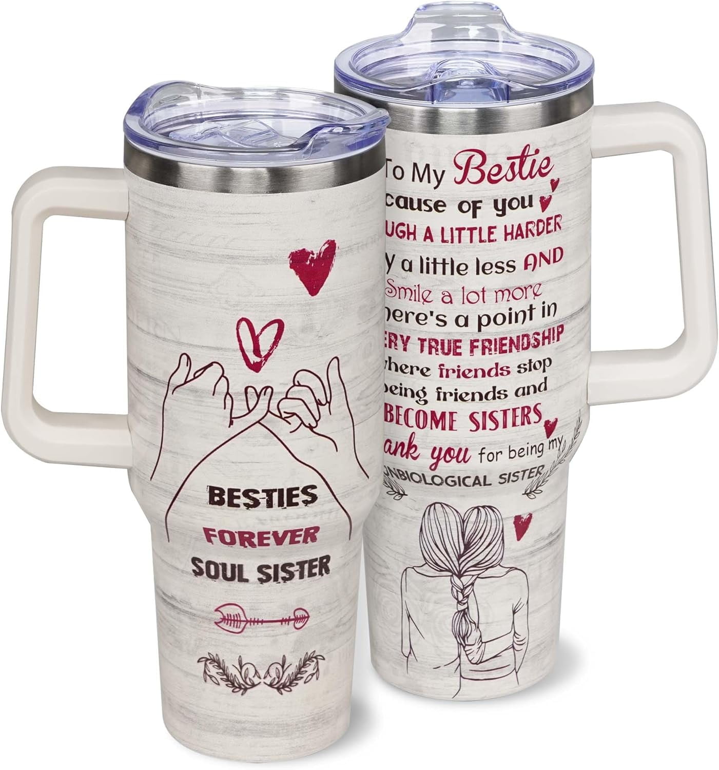 Best Friend Birthday Gifts Female, Bestie Gifts 40 oz Bestie Tumbler ...
