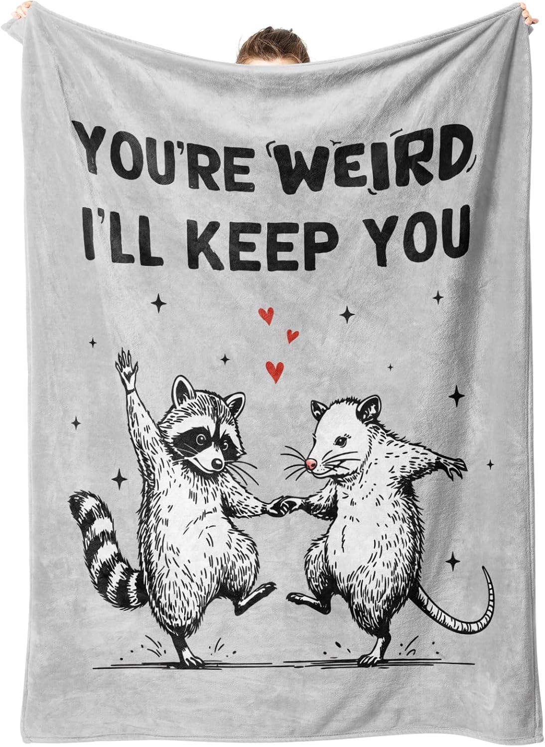 Best Friend Birthday Gifts for Women, Funny “You’re Weird” Blanket for ...