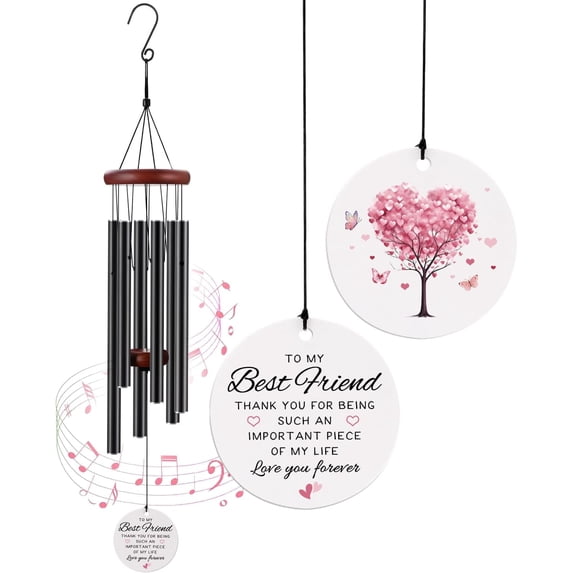Best Friend Birthday Gifts for Women, Wind Chimes Friendship Gifts for ...
