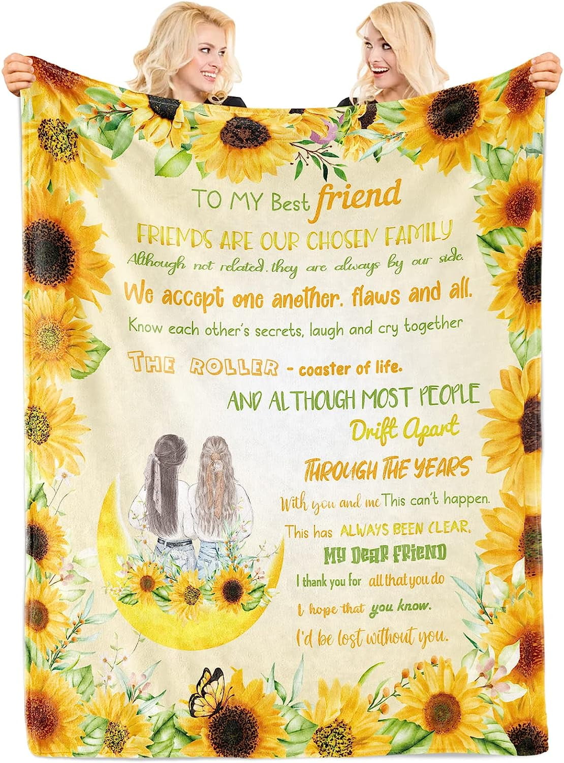 to My Best Friend Blanket,Cozy & Soft Throw Blankets, Best Friend ...