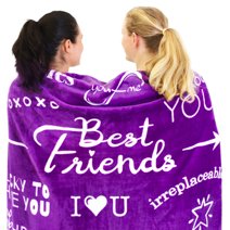 Best Buds Stick Together 79" x 95" Luxury Plush Signature Series ...