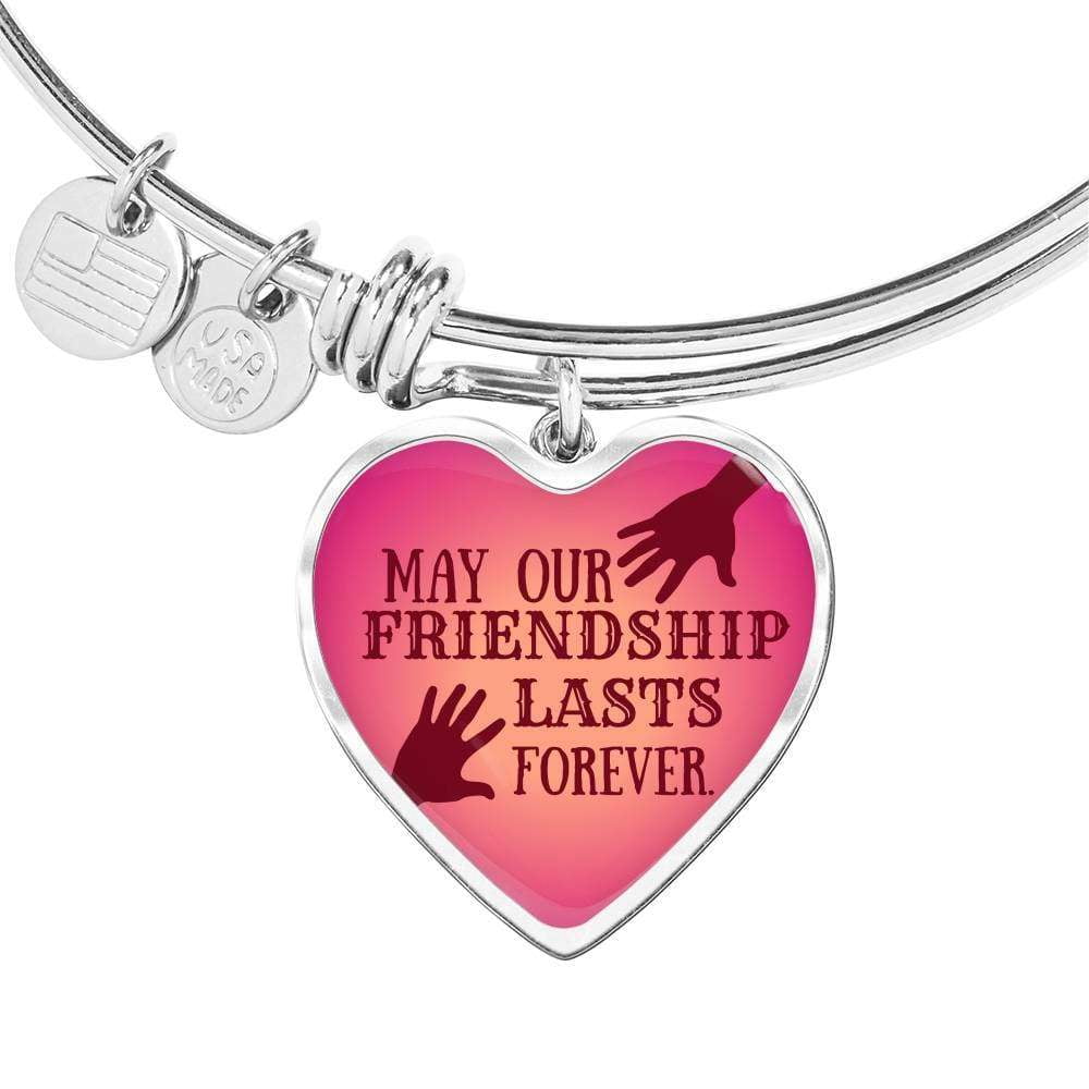 Best Friend Bracelet Friendship Forever Heart Bracelet Bangle - Walmart.com