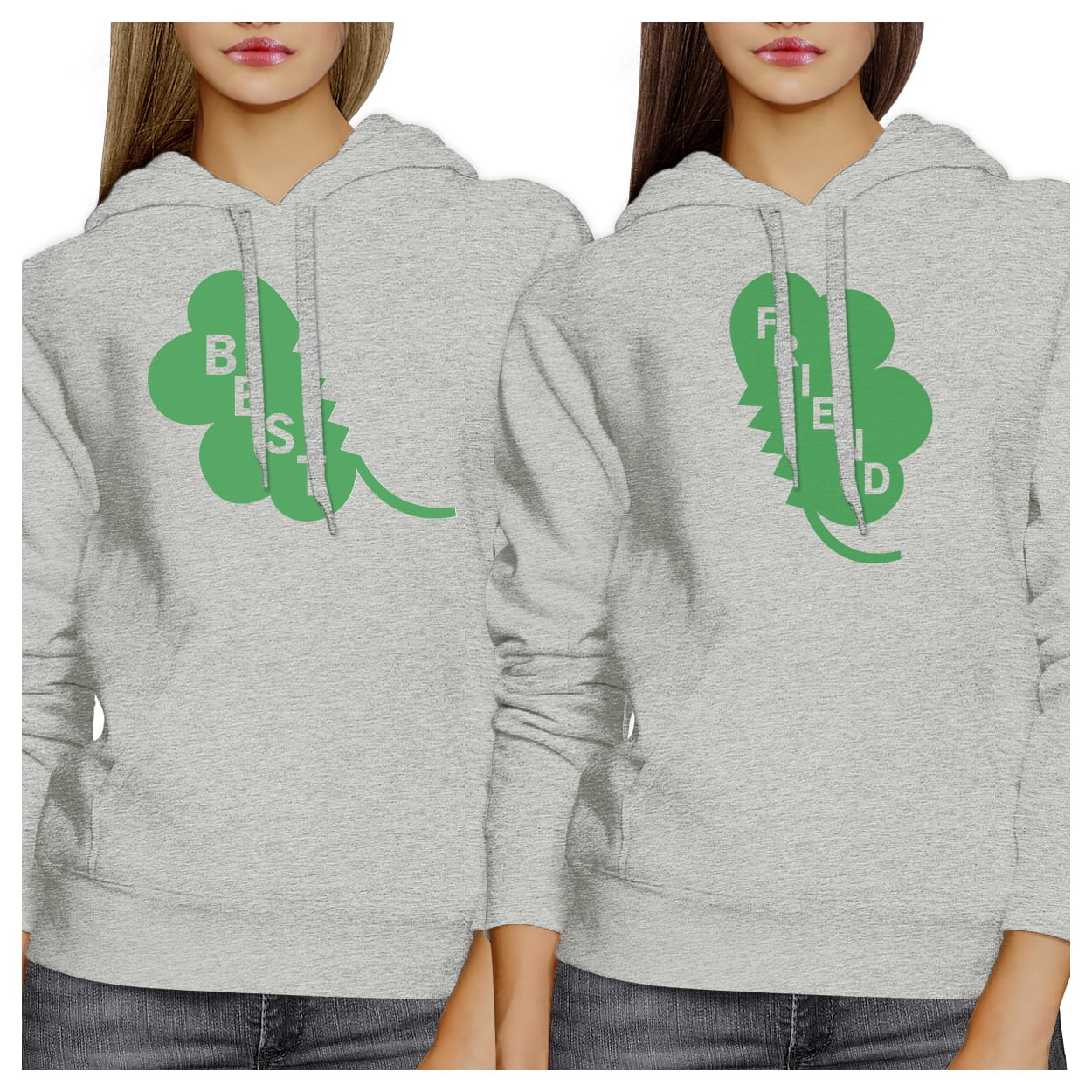 Best Friend Clover Best Friend Matching Hoodies For St Patricks Day ...
