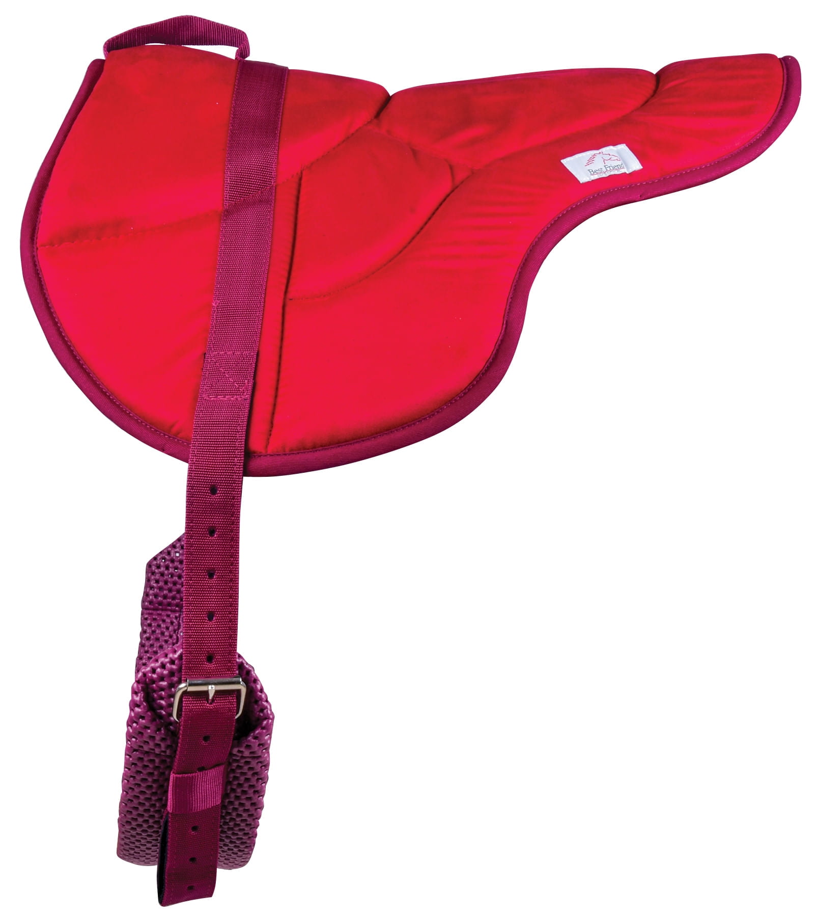 Best Friend Eastern Style Bareback Saddle Pad, Red, Adult,BF015RD ...