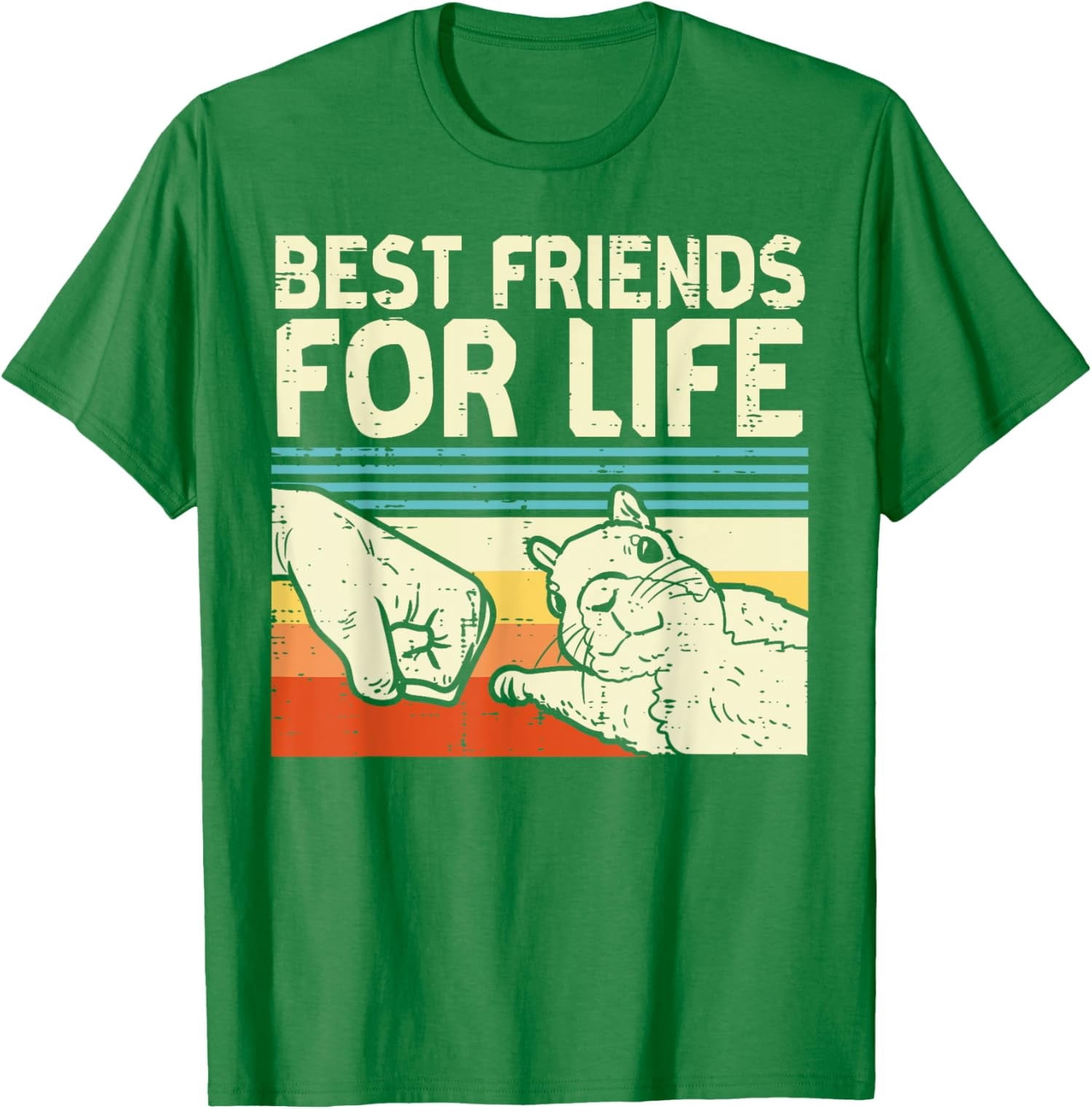 Best Friend For Life Squirrel Fist Bump Cute Retro T-Shirt All Size S ...