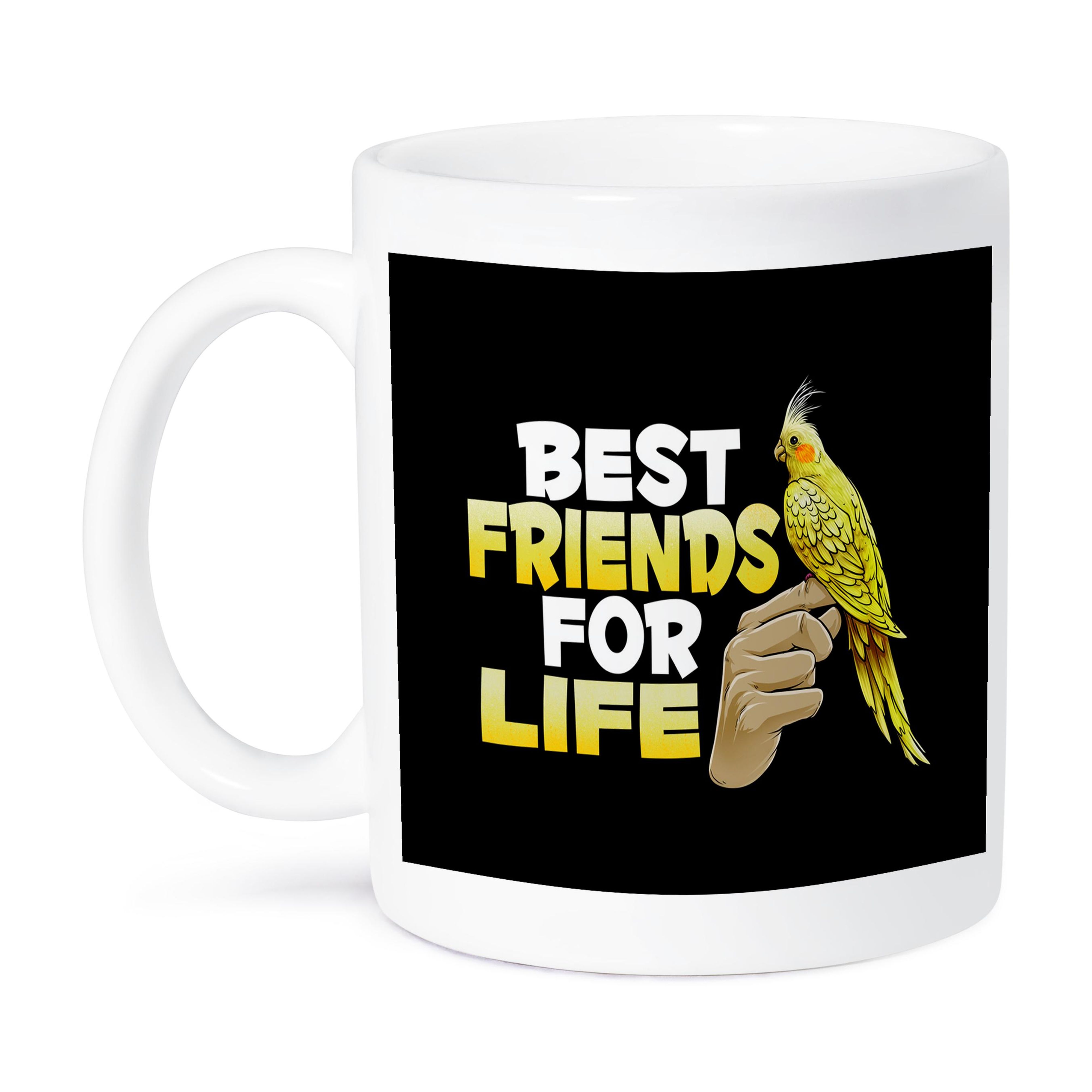 Best Friend For Life With Cockatiel Parrot Budgie, 11oz Mug - Walmart.com