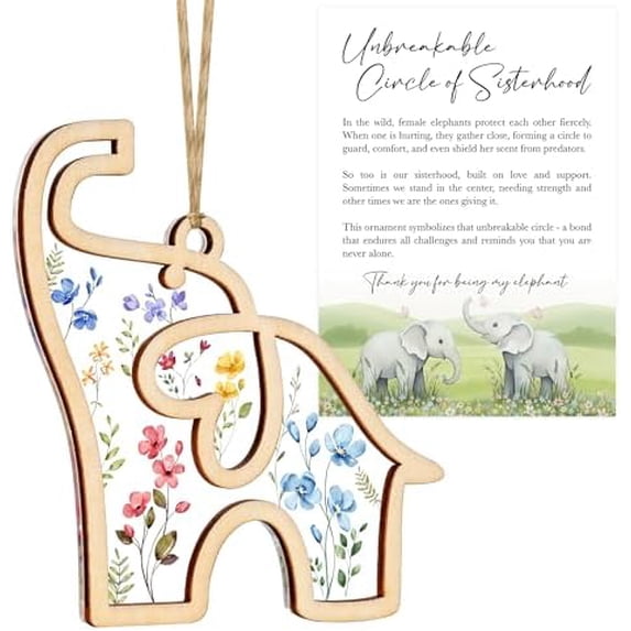 Best Friend, Friendship Elephant Ornament, Elephant Gift for Women ...