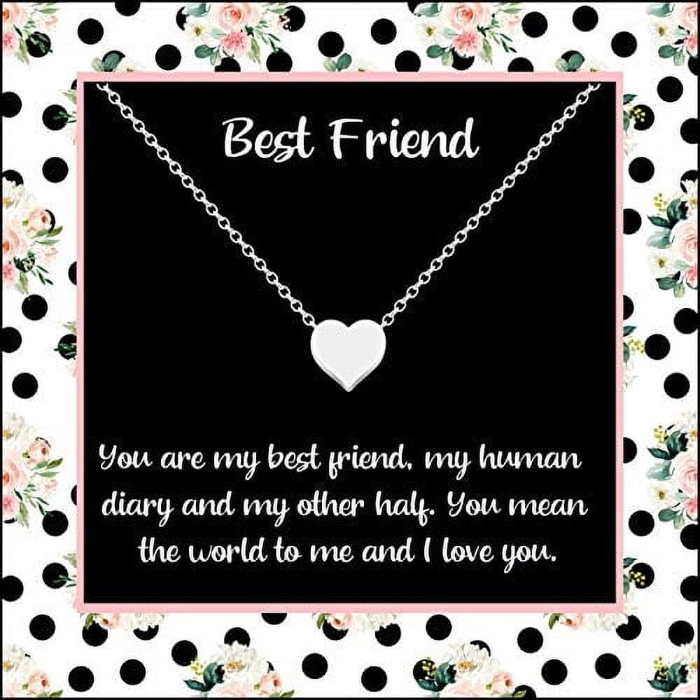 Best Friend Friendship Necklace Jewelry Gifts for Women, Simple Small ...