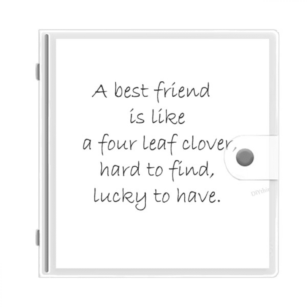 Best Friend Is Like Four Clover Quote Photo Album Wallet Wedding Family ...