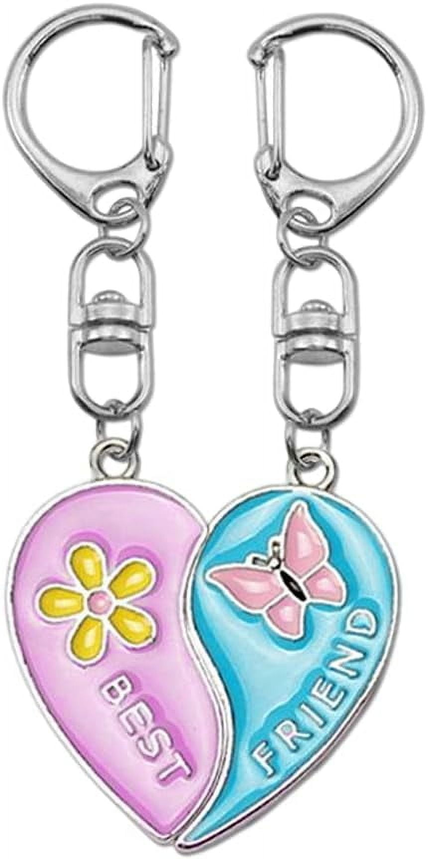 Best Friend Keychain Set of 2 Girls friend Christmas Gifts for Best ...