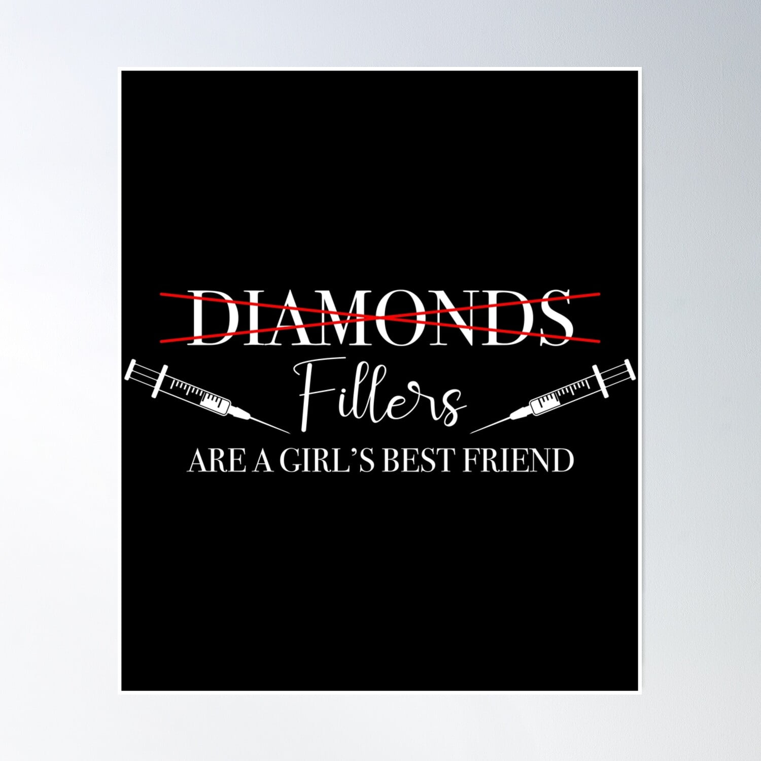 Best Friend Lip Filler Aesthetic Nurse Injector Graphic Poster Wall Art ...