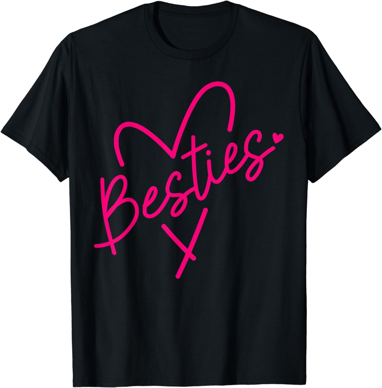 Best Friend Matching Cute BFF Bestie Sister Cotton T-Shirt - Walmart.com