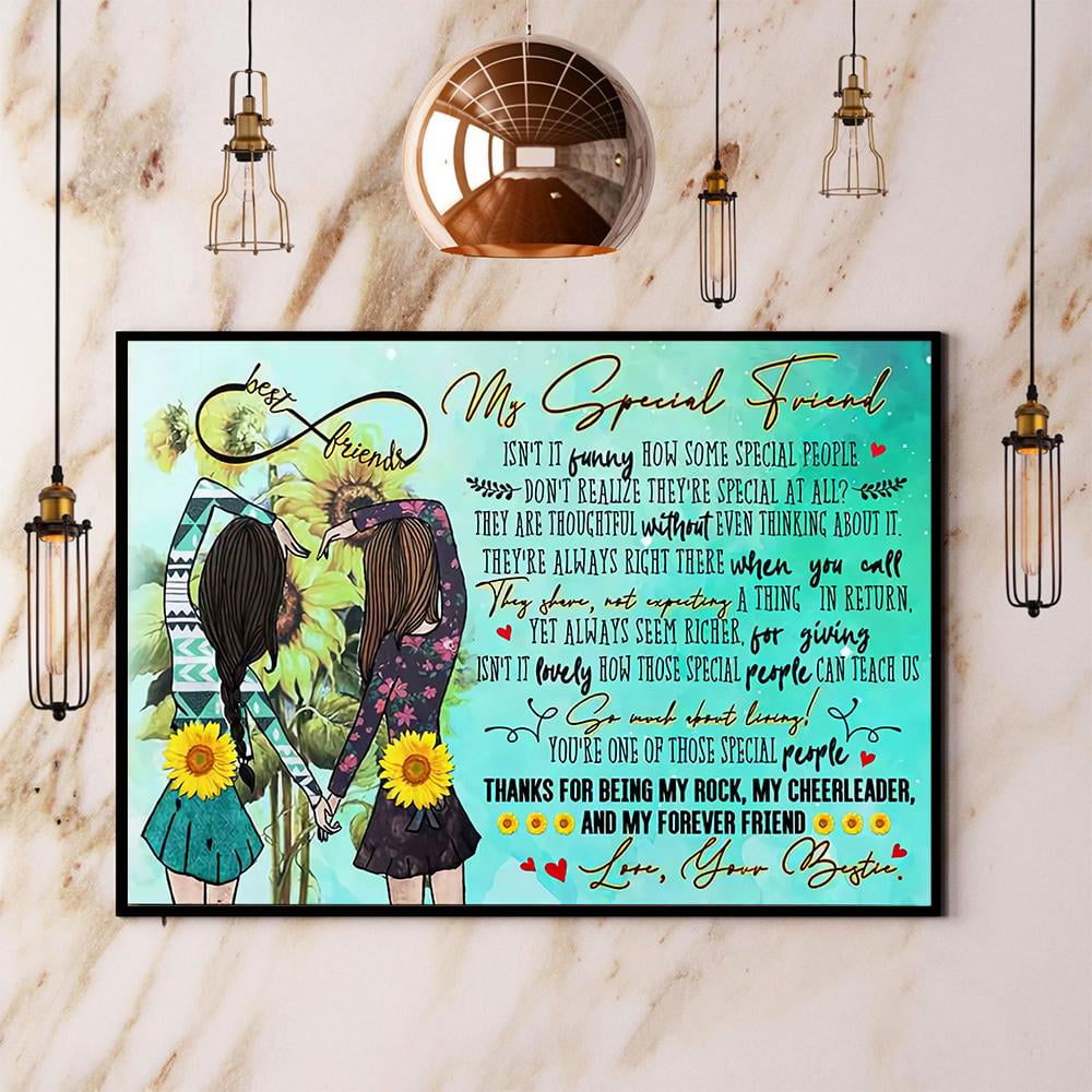 Best Friend My Special Friend My Forever Friend Paper Poster No Frame ...