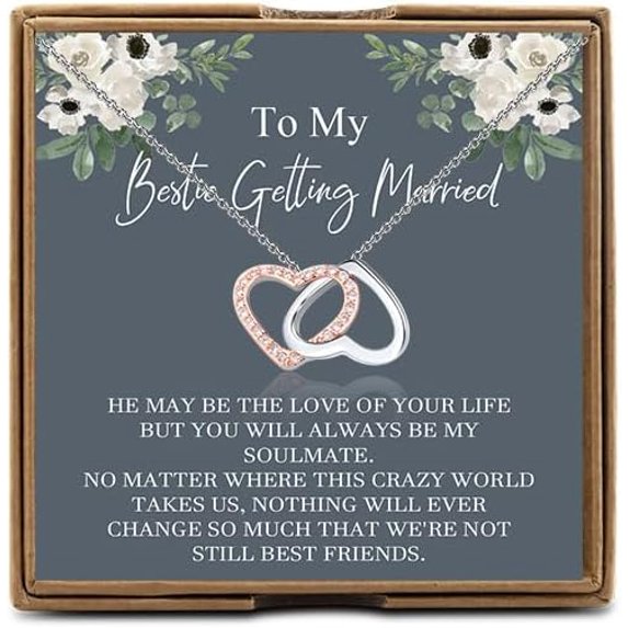 Best Friend Necklace for Bride, Bride Gift From Maid of Honor[b877 ...