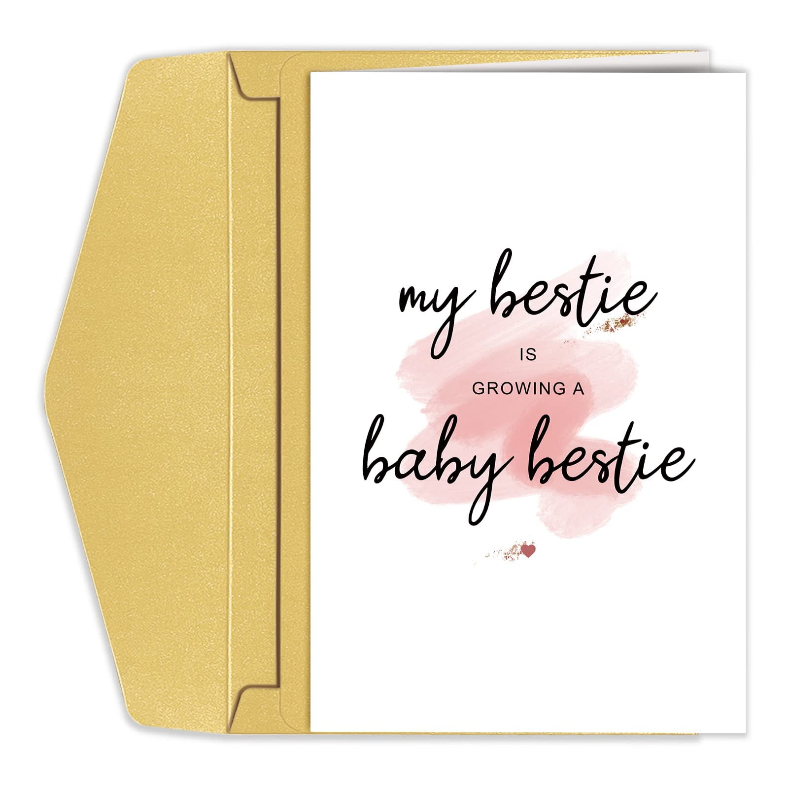 Best Friend Pregnancy Congratulation Card, Bestie Pregnant Gift, My ...
