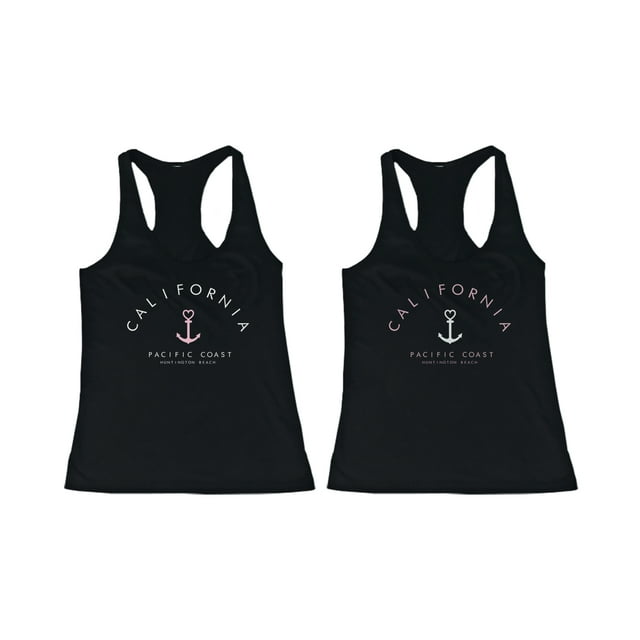 Best Friend Summer Tank Tops California Pacific Coast Huntington Beach ...