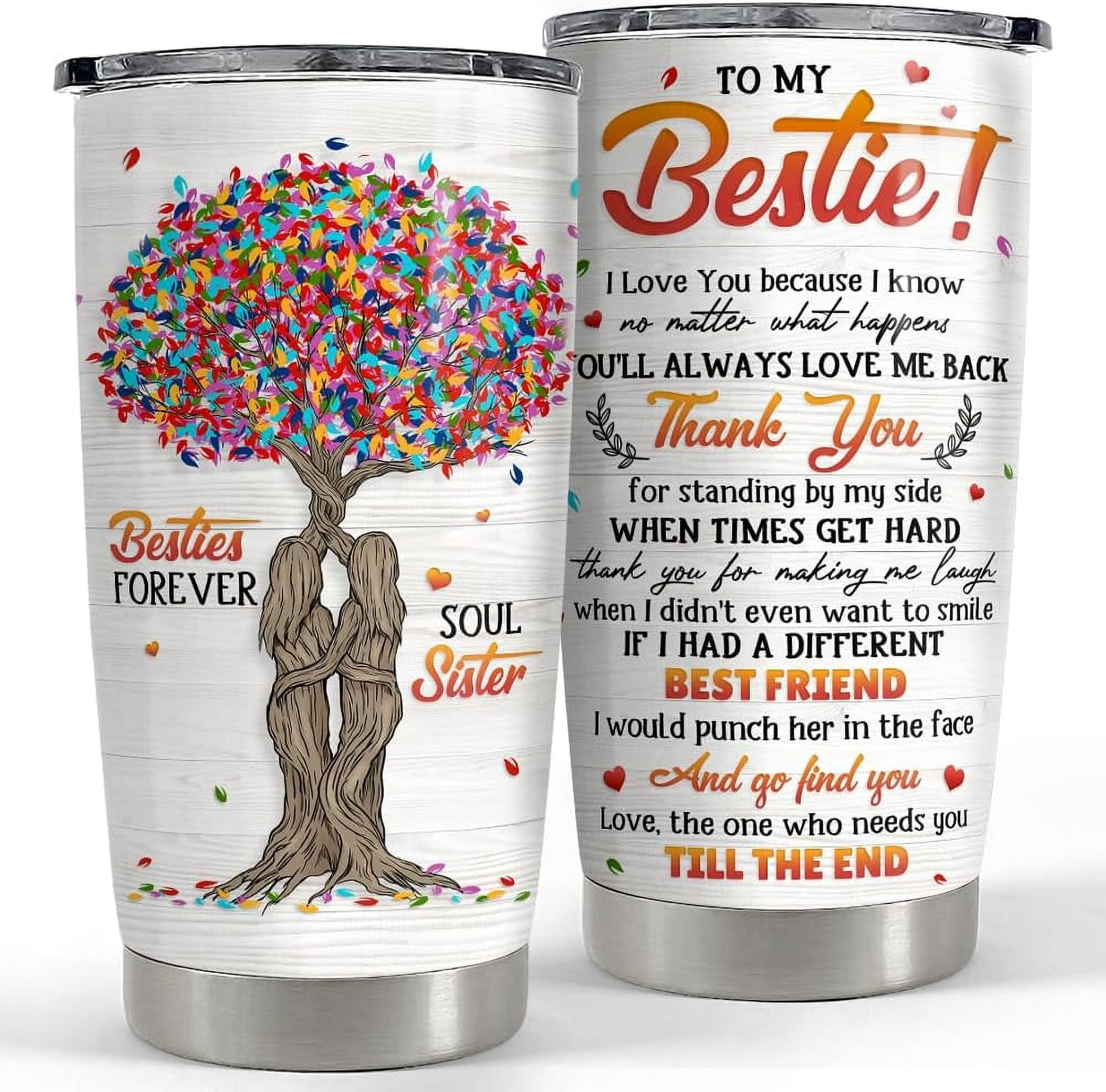 Best Friend Tumbler 20oz Besties Gifts for Women BFF Soul Sister Bestie ...