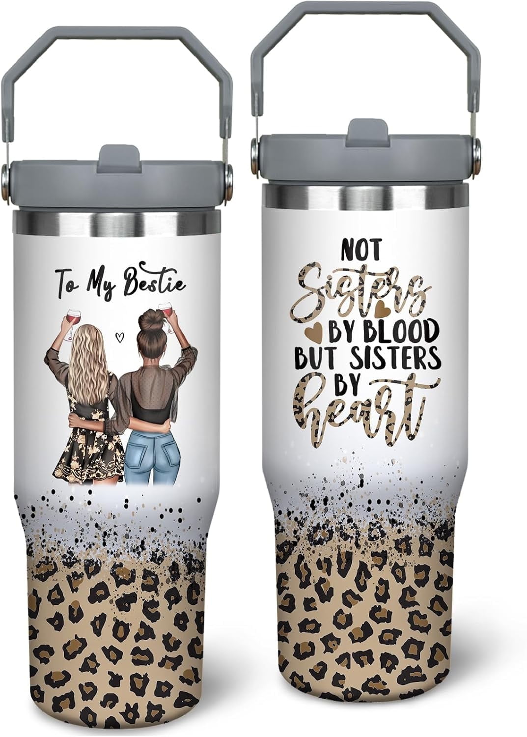 Best Friend Tumbler With Top Handle, Stainless Steel 30oz Insulated ...