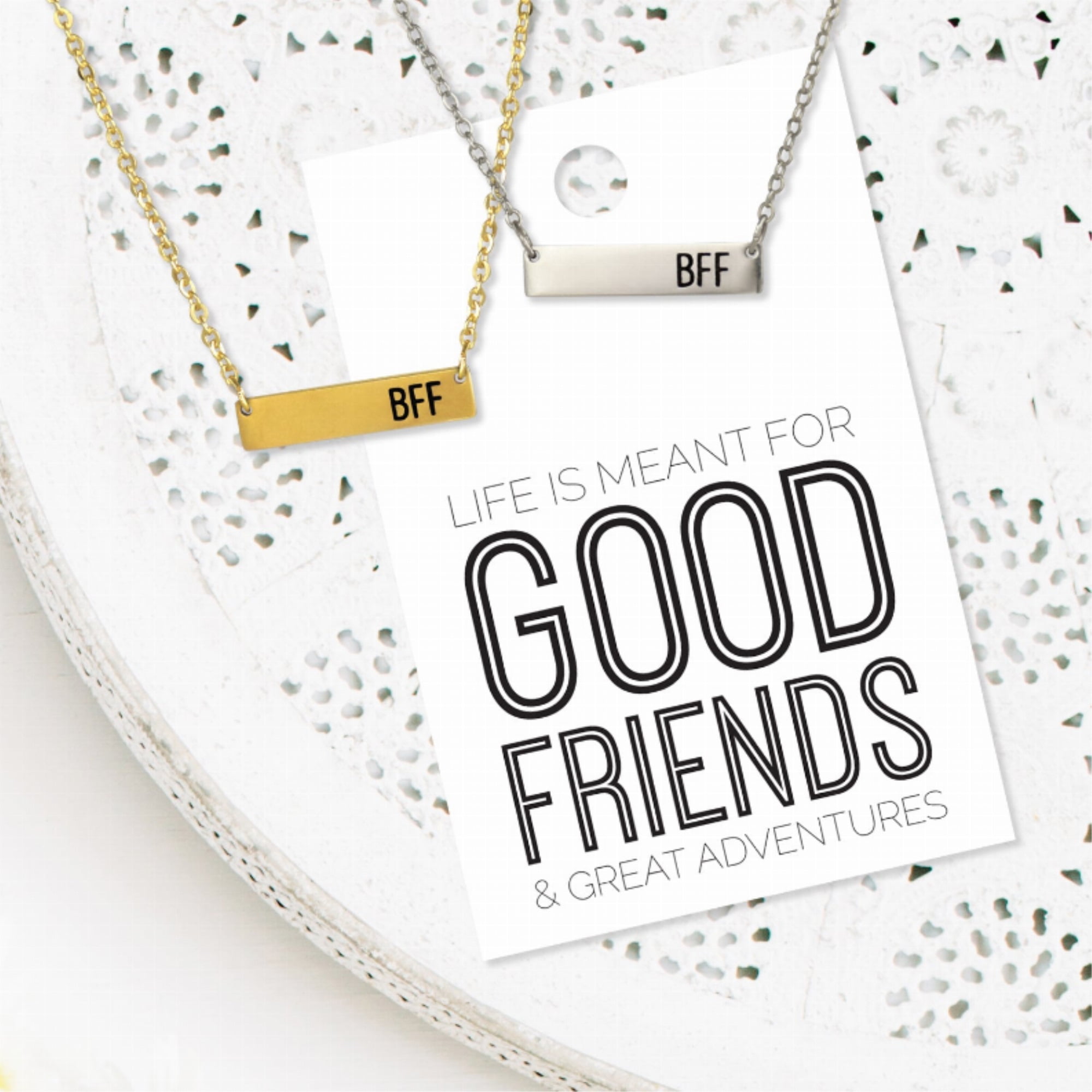 Best Friends Bar Necklaces Set - Walmart.com