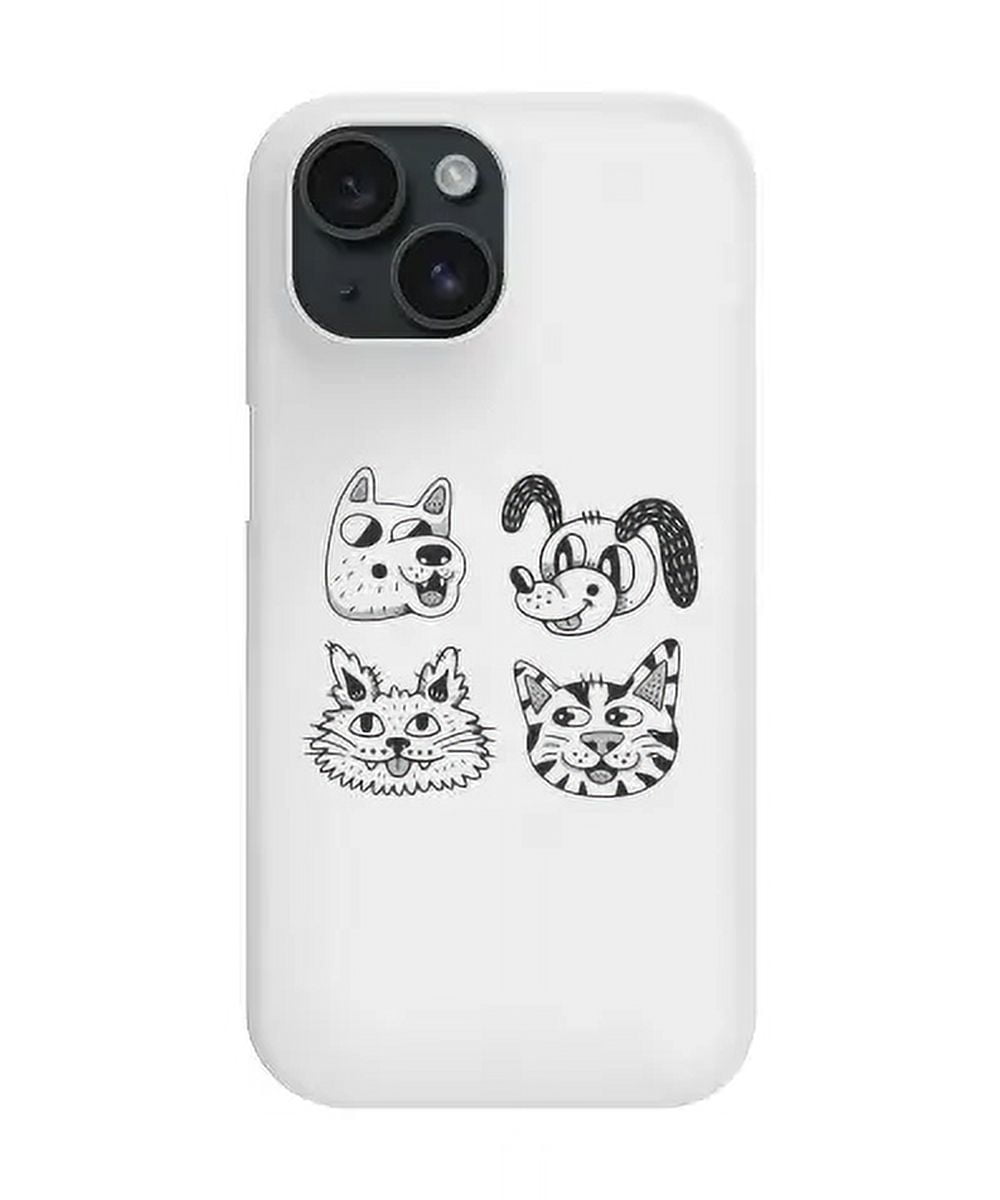 Best Friends Cat and Dog Pet Friendship Phone Case for iPhone 16 15 14 ...