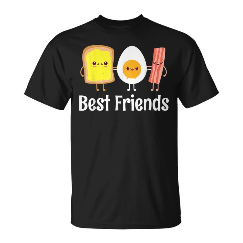 Best Friends Egg Bacon Toast TShirt - Walmart.com