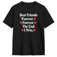Best Friends Forever The End I Win Retro Graphic Tee for Men and Women ...