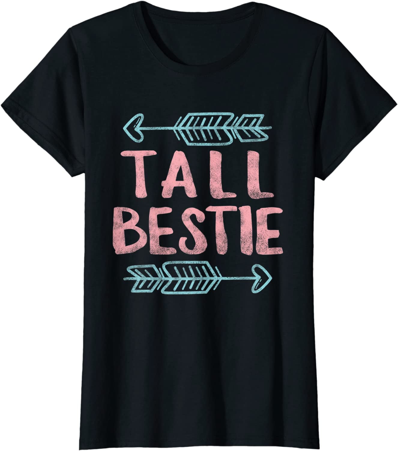 Best Friends Matching Tall Short Bestie Birthday BFF Besties T-Shirt ...