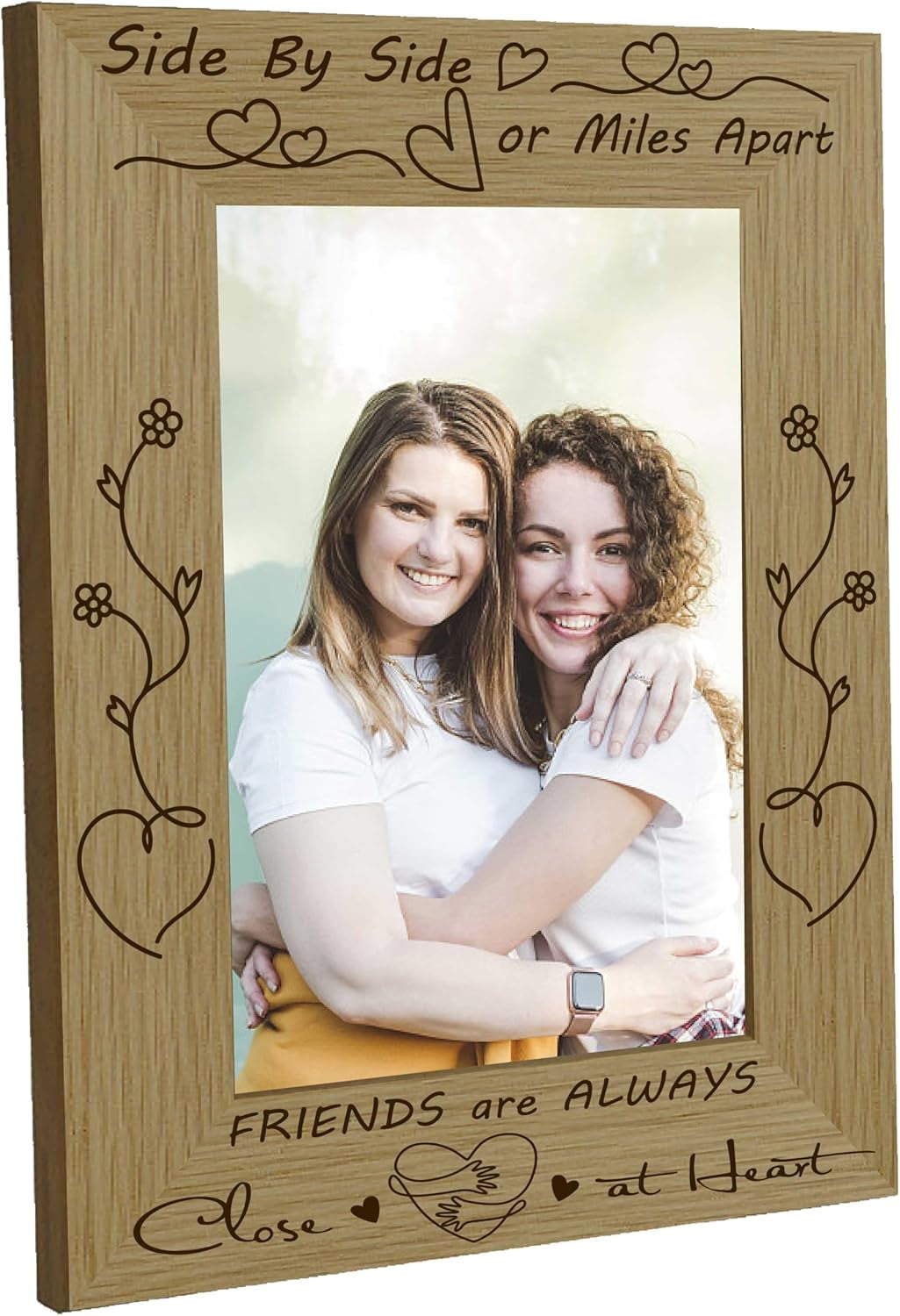 Best Friends Picture Frame Wood Photo Frames Engraved Display Wooden ...