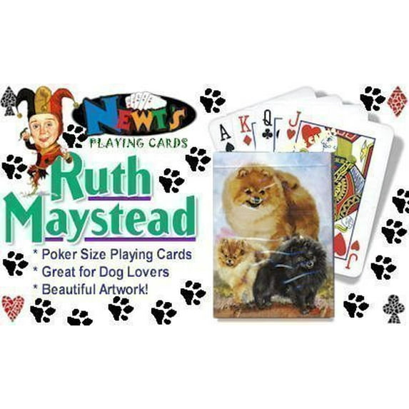 Best Friends Playing Cards, by Ruth Maystead - Pomeranian - Walmart.com