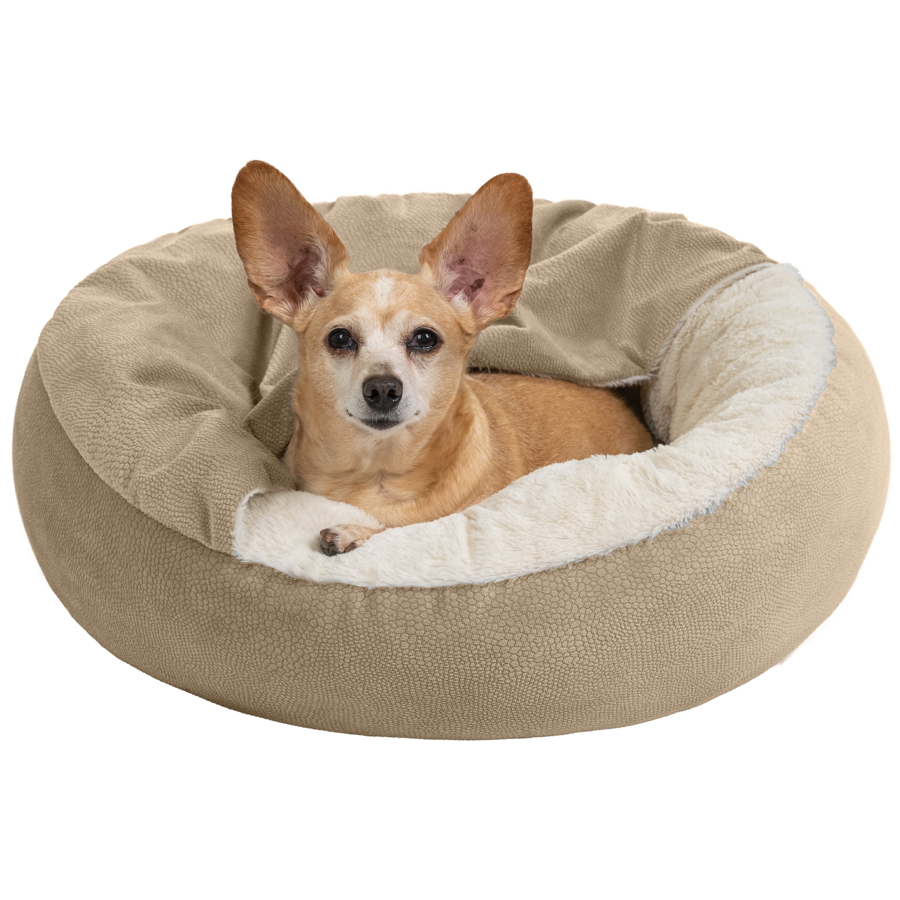 Best Friends by Sheri Cozy Cuddler Ilan Covered Cat and Dog Bed with ...