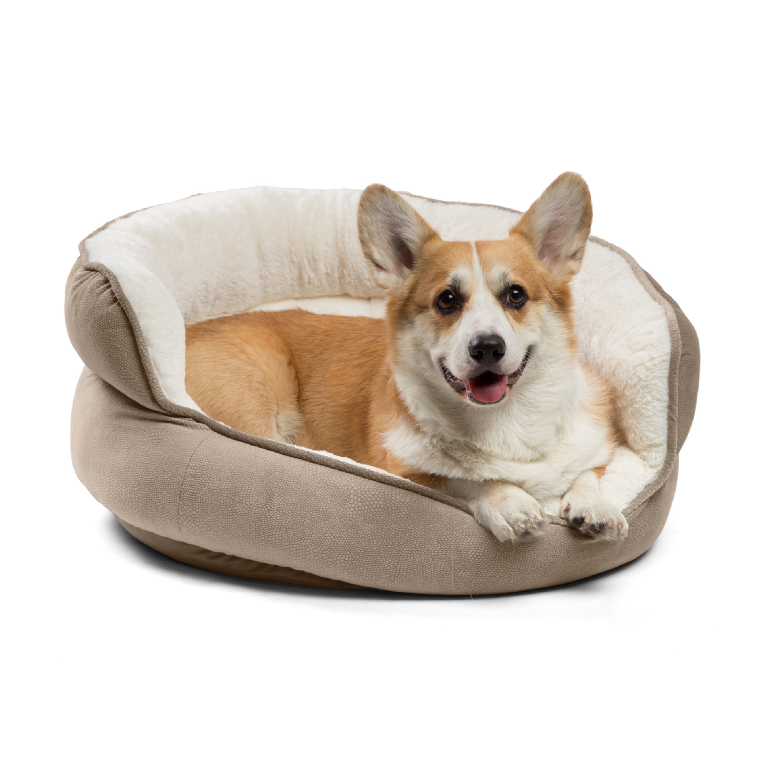 Best Friends by Sheri Pet Throne Wheat Jumbo Round Orthopedic Cat and ...