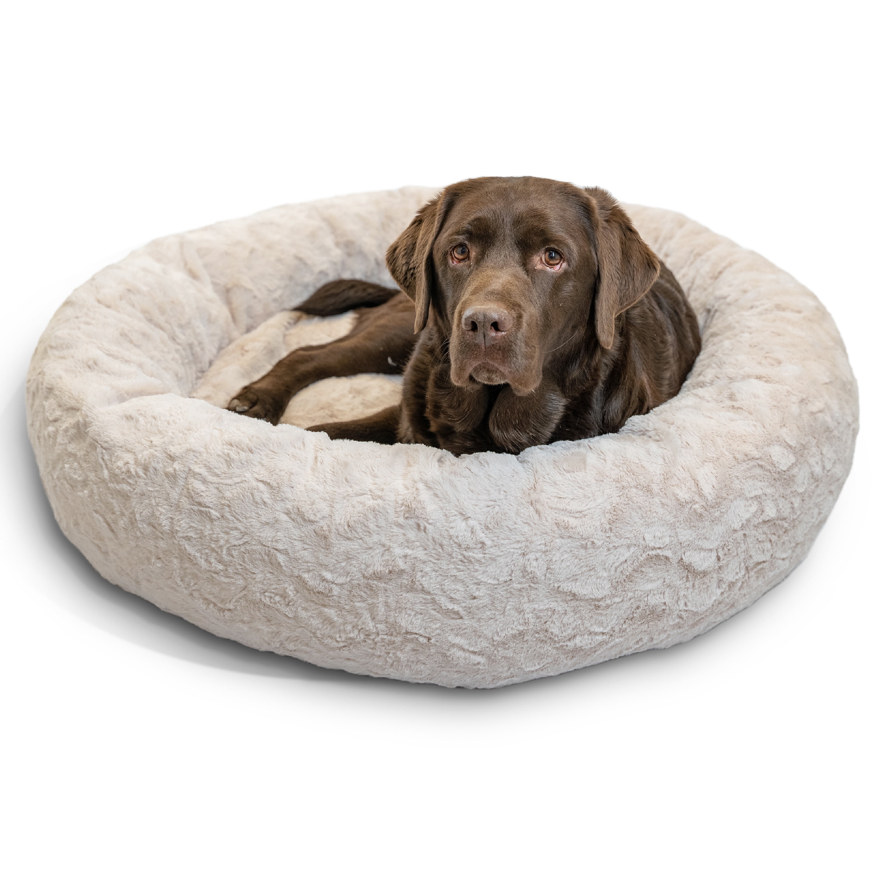 Best Friends by Sheri, Dog Bed, Large 36"x36", Calming Plush Faux Fur ...