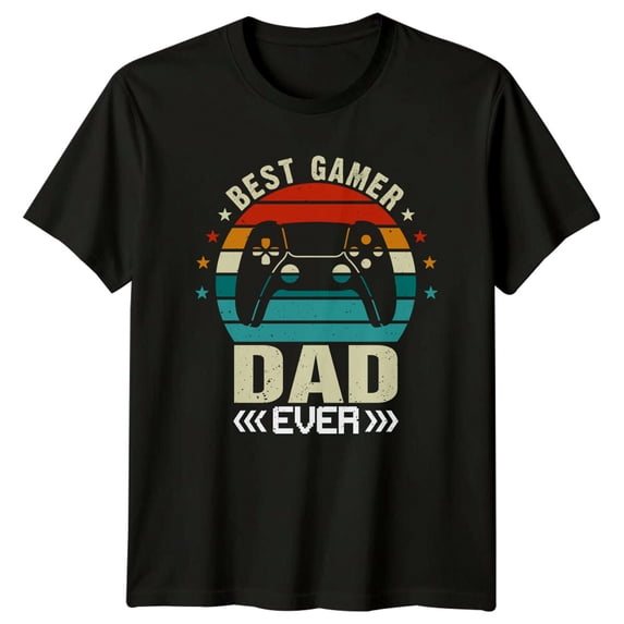 Best Gamer Dad Ever Retro T-Shirt, Gaming T-Shirt - Walmart.com