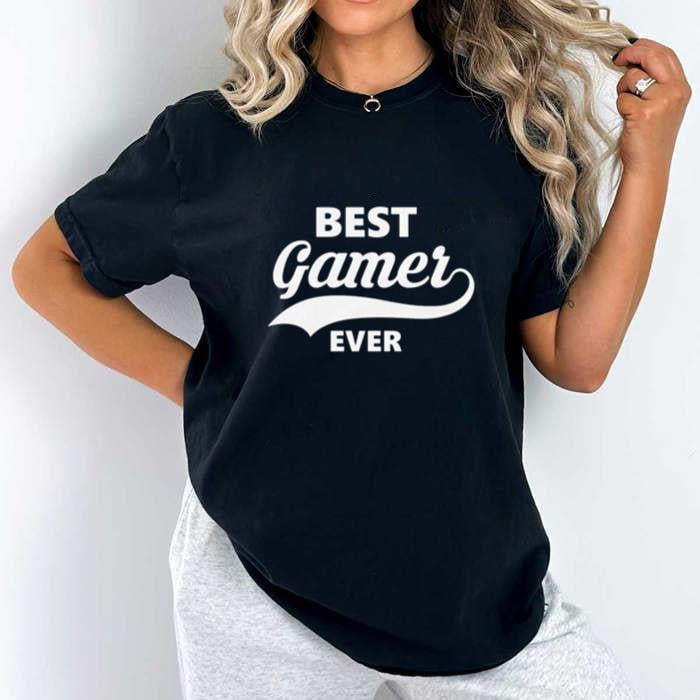 Best Gamer Ever Gaming Controller Pixel Style Comfort Color T-Shirt ...