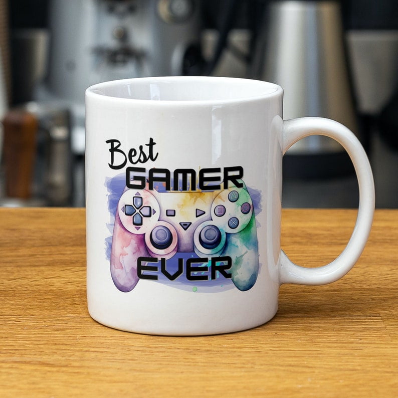 Best Gamer Ever Mug, Gaming Mug Press, Instant Coffee Mug, Gamer Mug ...