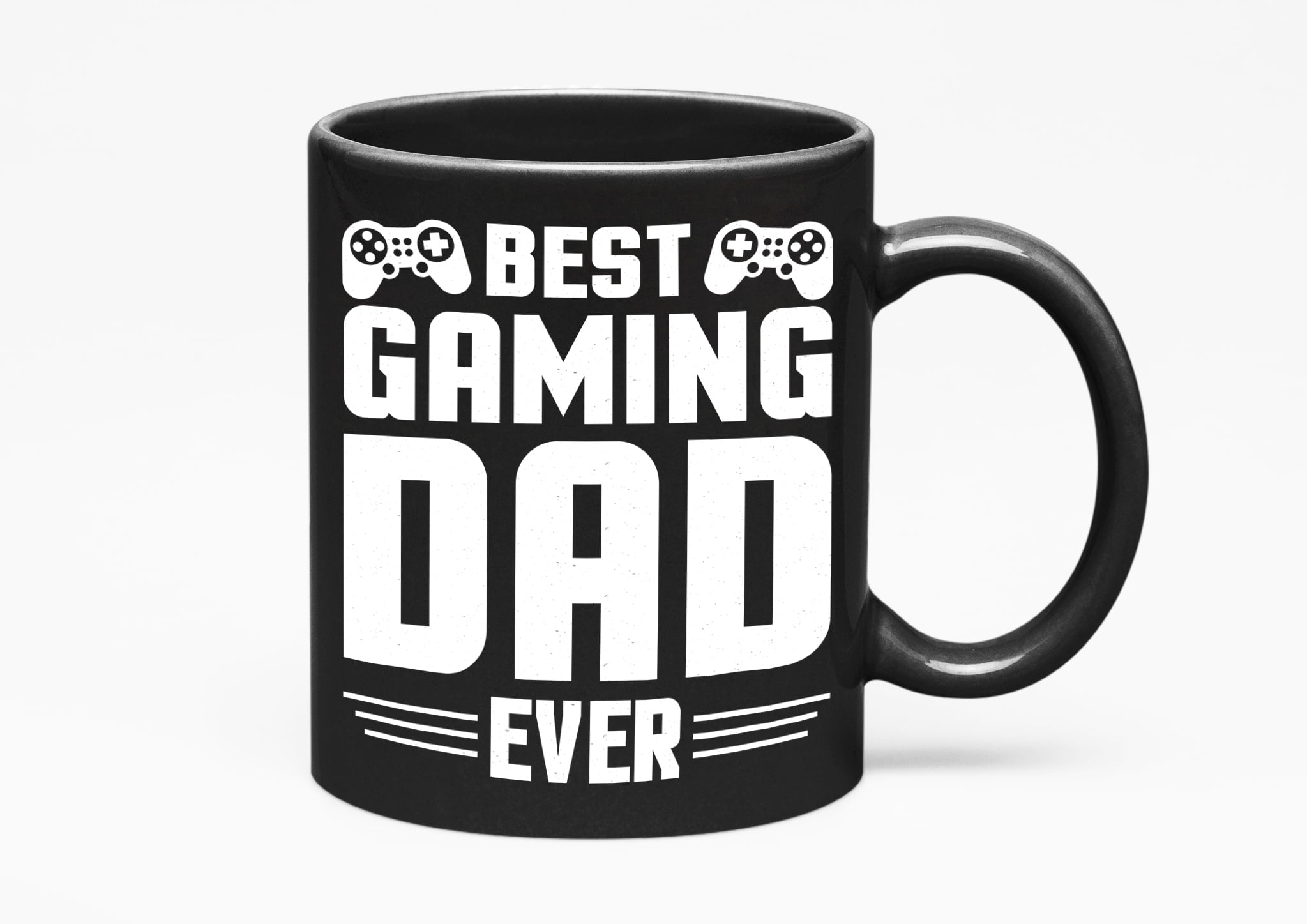 Best Gaming Dad Ever - Gamer Father's Day or Birthday, Black 11oz ...