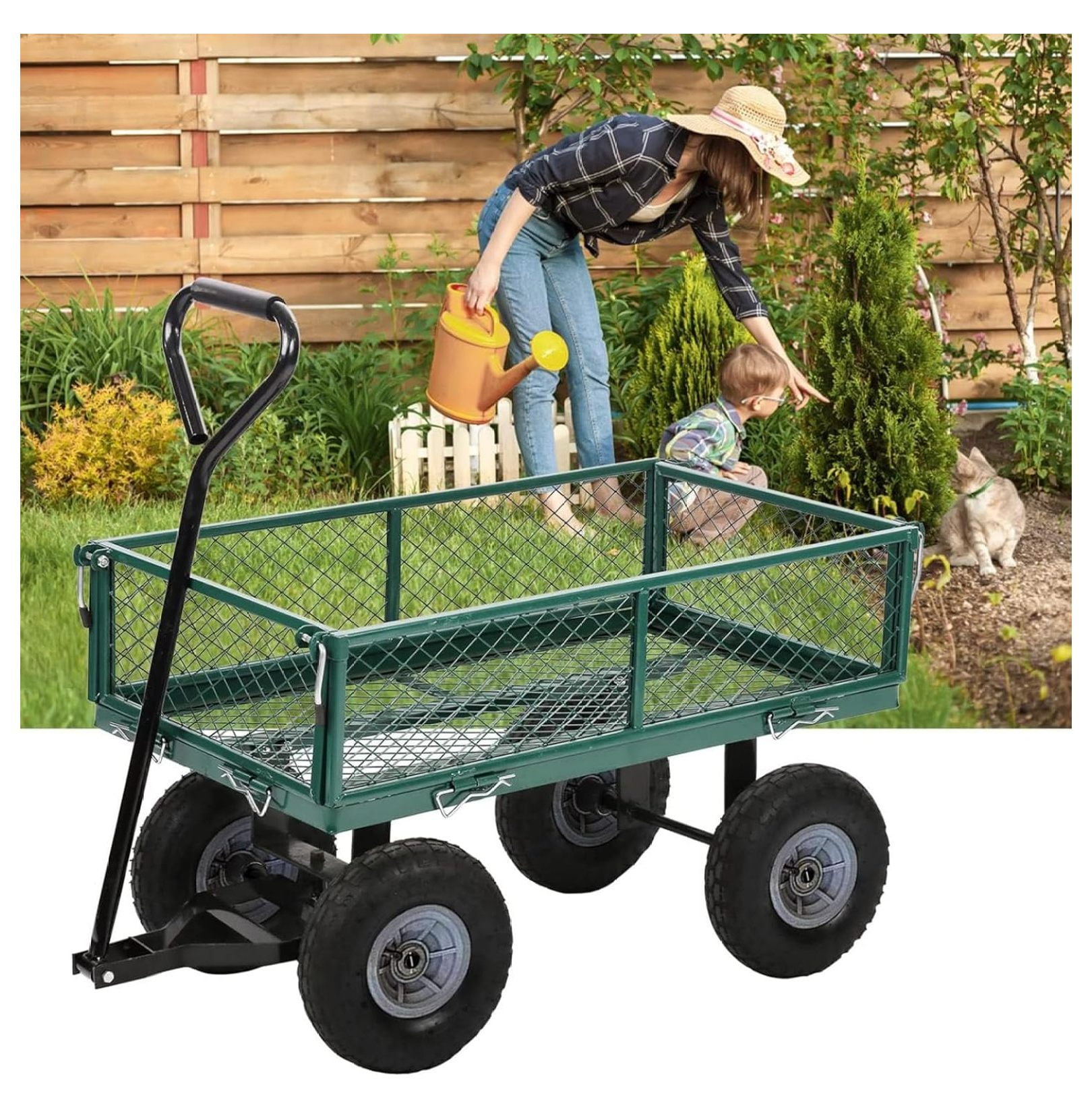 Best Garden Carts Wagons Utility Outdoor Beach Lawn Yard Cart,400 Lbs ...