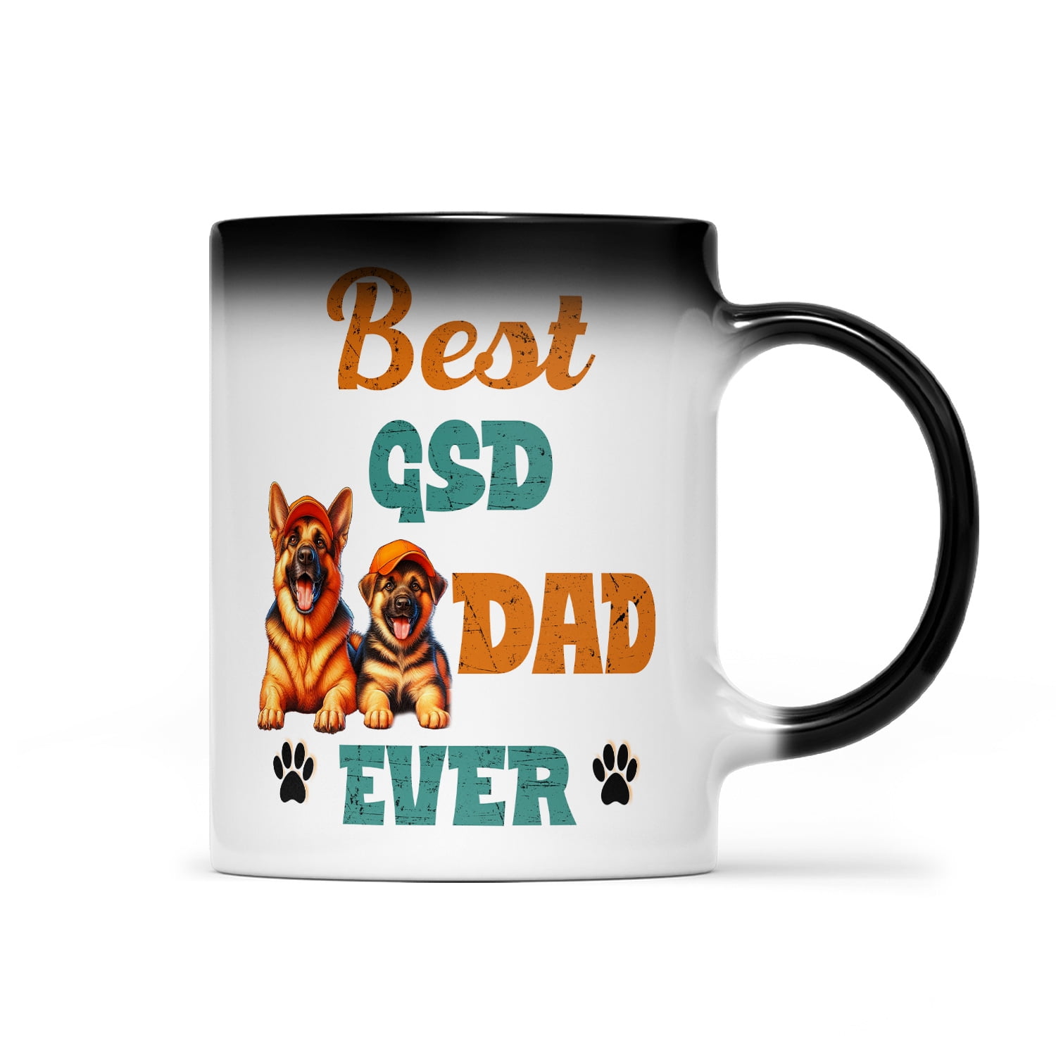 Best German Shepherd Dad Ever Happy Father's Day Heat Color Changing ...