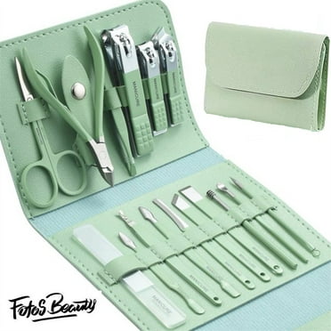 DUAIU Professional Nail Care Kit, 4-Piece Colorful Titanium Manicure ...