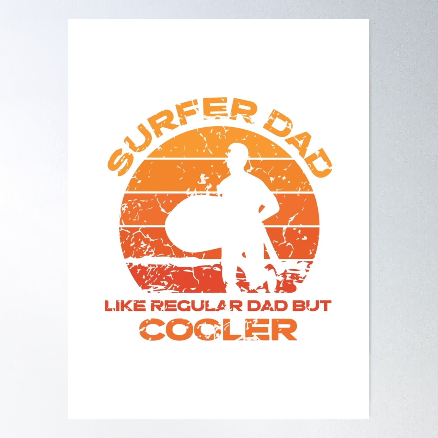 Best Gift For Dad: Embrace The Surfer Life Poster Wall Art, Modern Wall ...