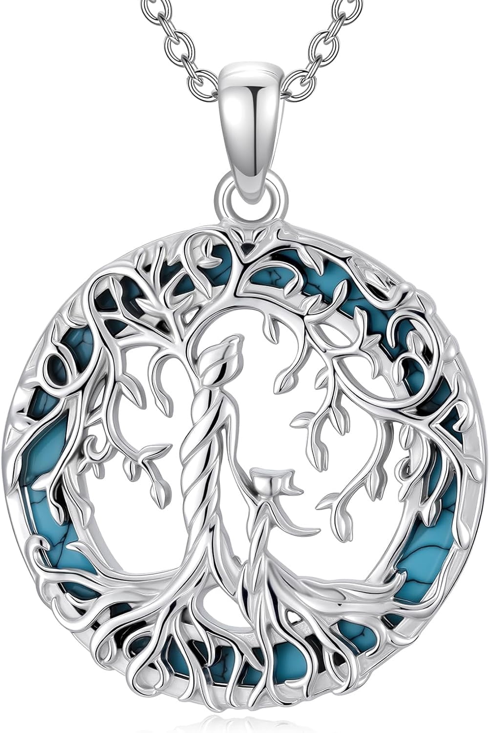 Best Gifts for Mom 925 Sterling Silver Tree of Life Necklace Mother ...