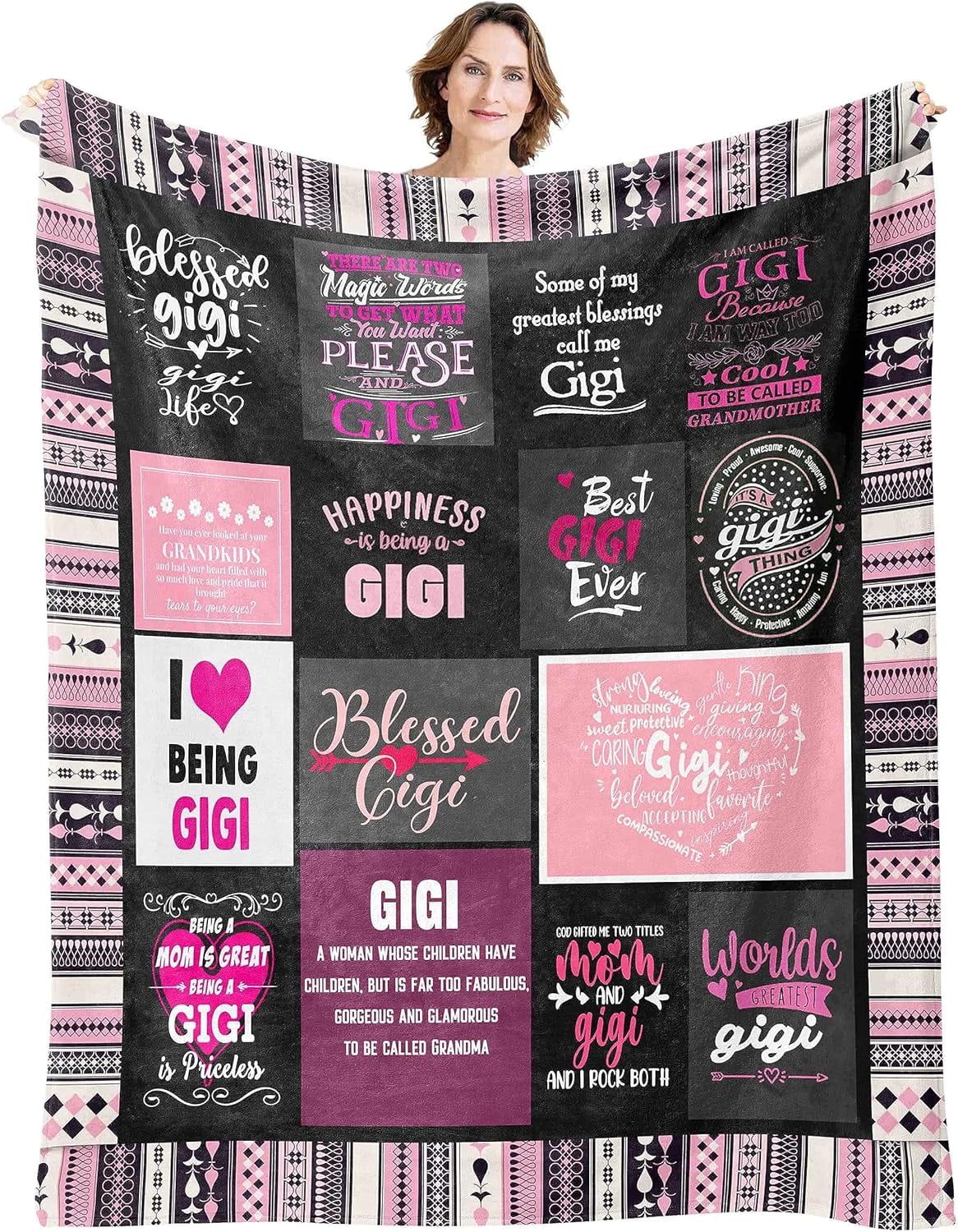 Best Gigi Blanket Gifts for Gigi from Grandchildren Gigi Gifts from ...