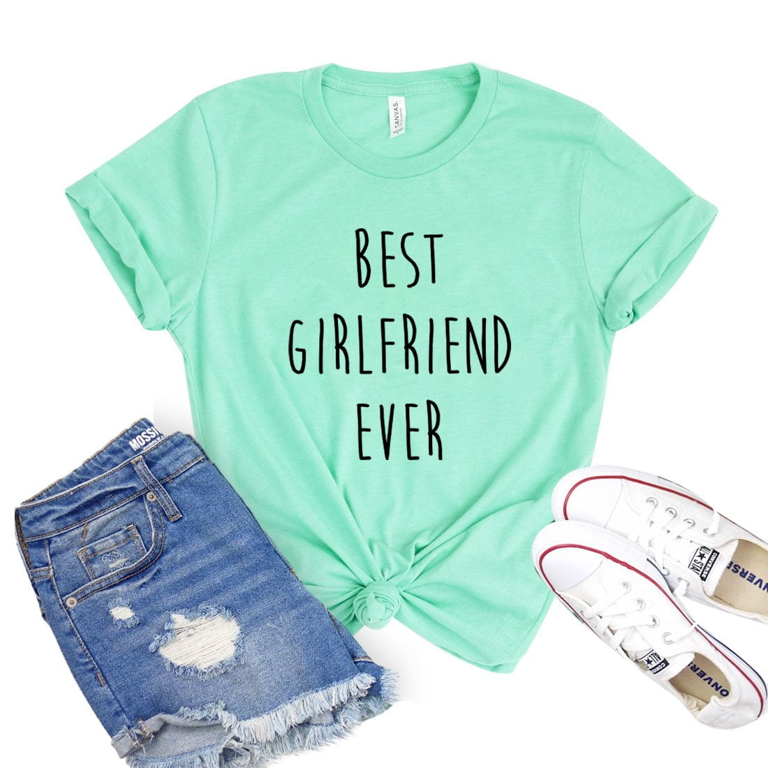 Best Girlfriend Ever T Shirt Womens Bestie Top Anniversary Shirt